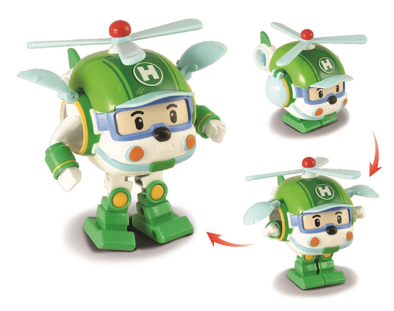 Robocar Poli 54207 Convertible Figure, Green-Heli, M – BigaMart