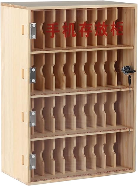 Amazon.com: 40 Slots Wood Cell Phone Holder Classroom Meeting Room,Cell ...