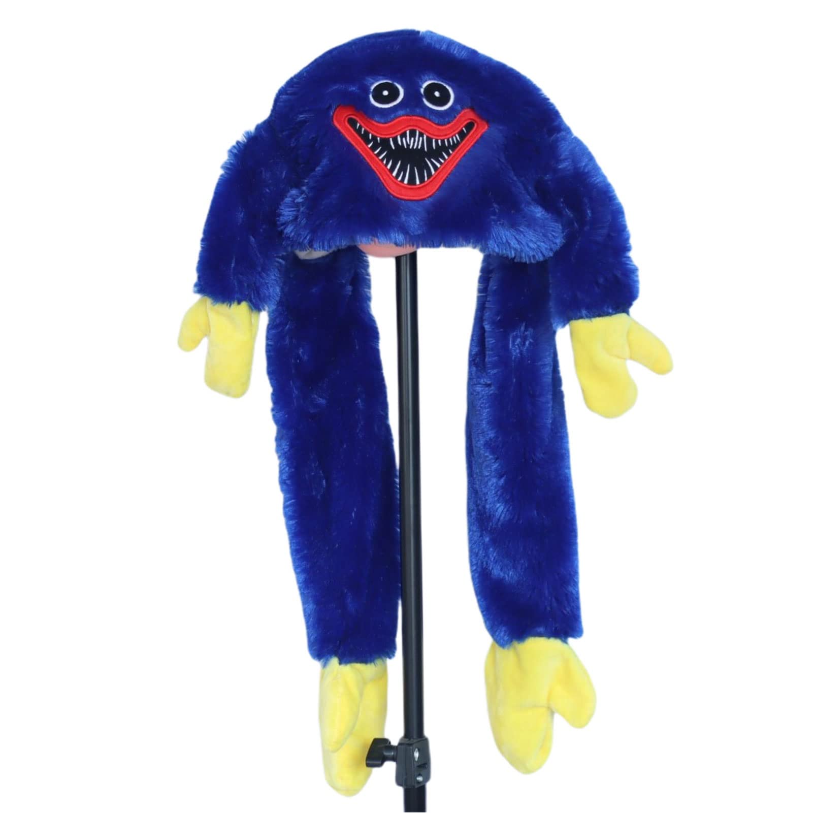 Buy Poppy Playtime Hat Hands Moving Jumping Hat Funny Huggy Wuggy Plush ...