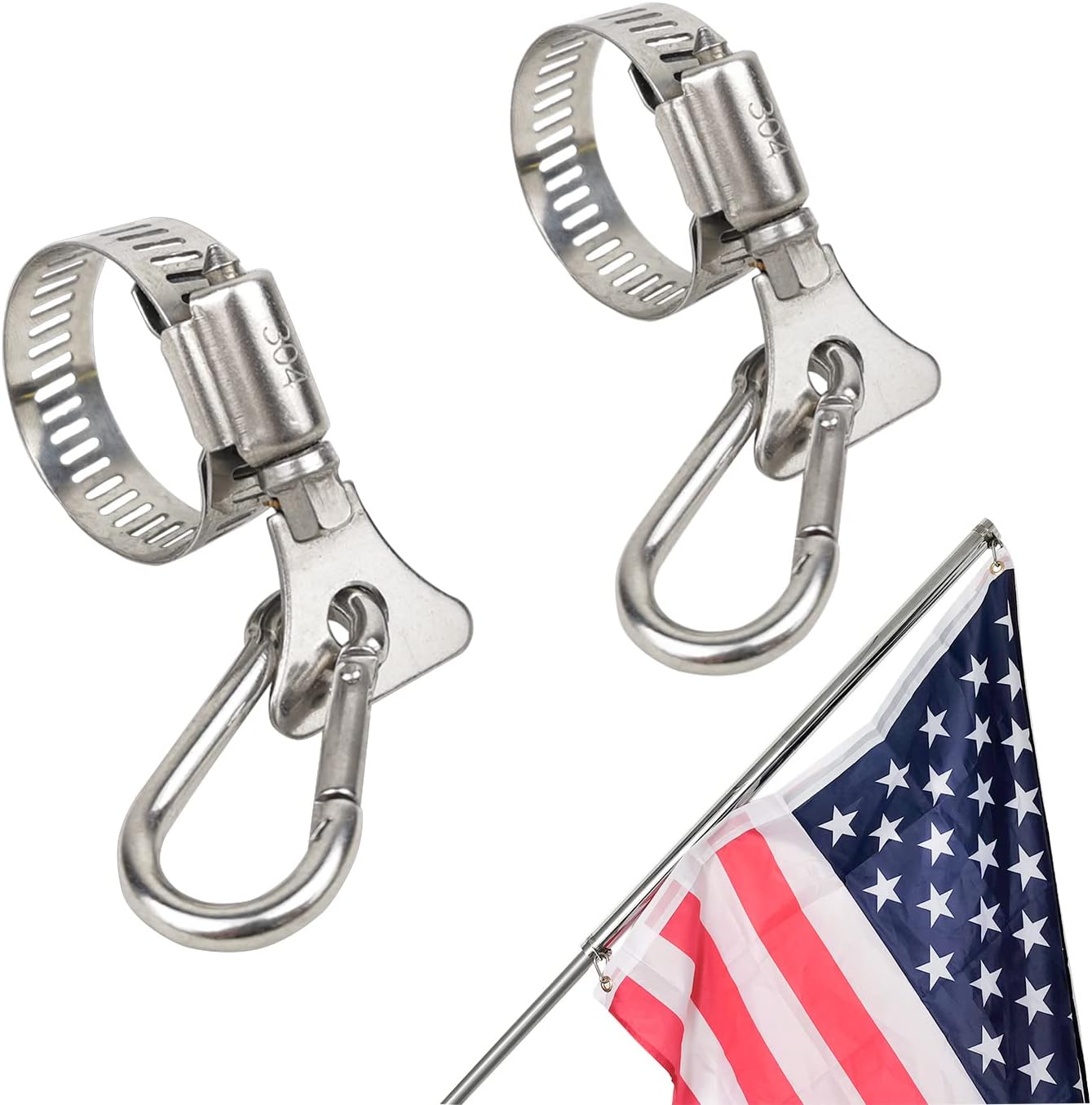 Amazon.com : ZipKlip Flag Fasteners (fits 5/16 in. Halyard) : Flagpole ...