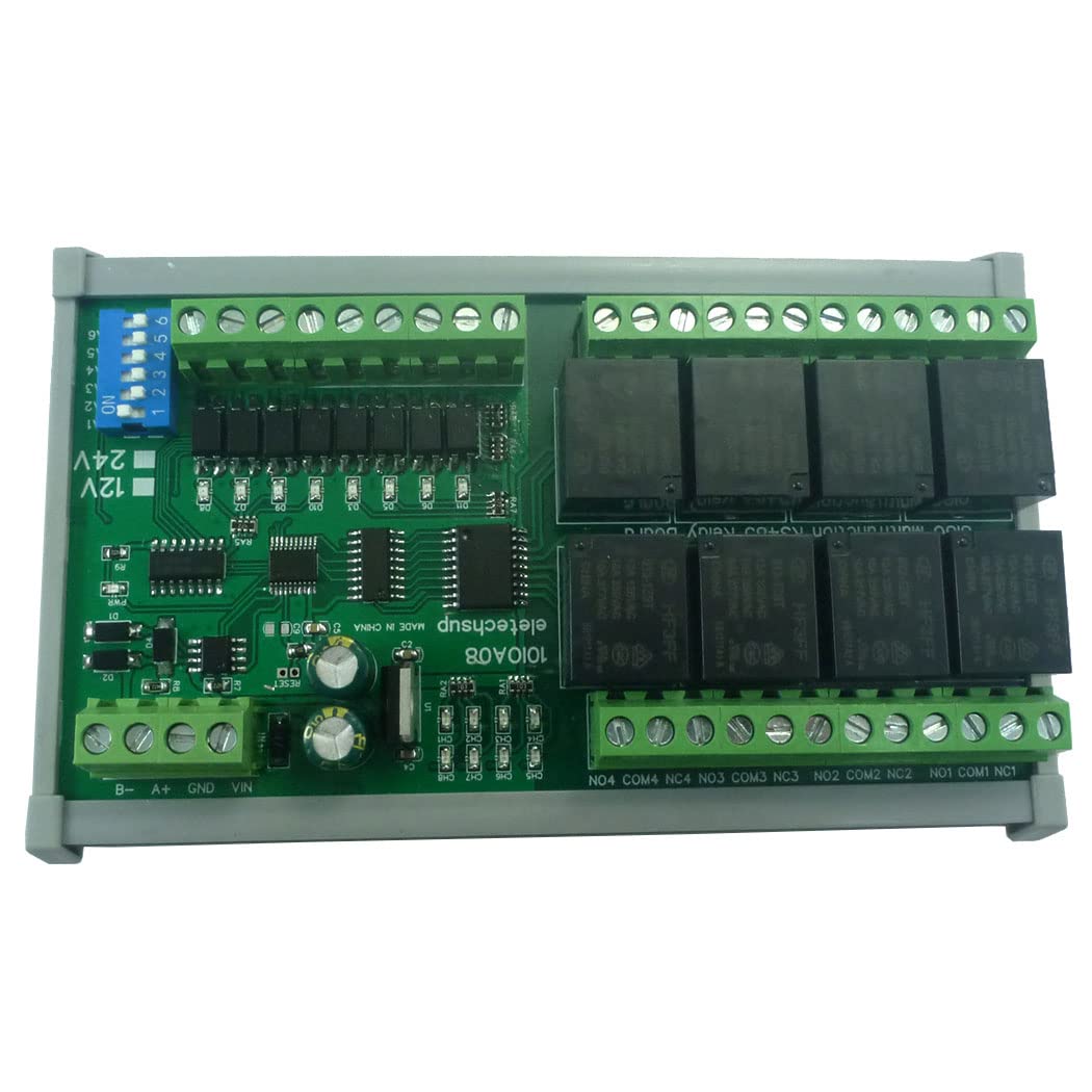 DC 24V 8 Ch Digital Switch Dido Multifunction RS485 PLC IO Expanding ...