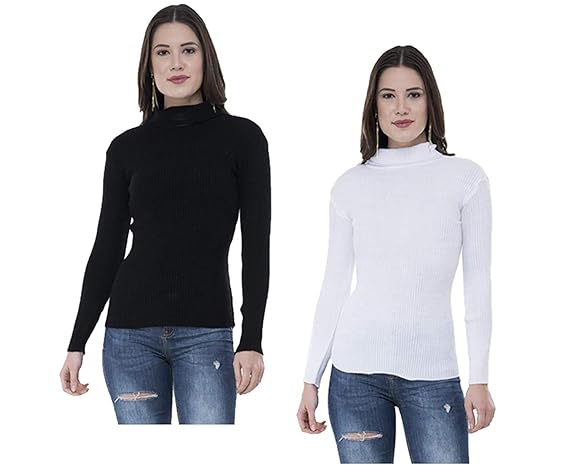 Buy Indistar Women's Wollen Warm Full Sleeves High Neck/Inner/Skivvy ...