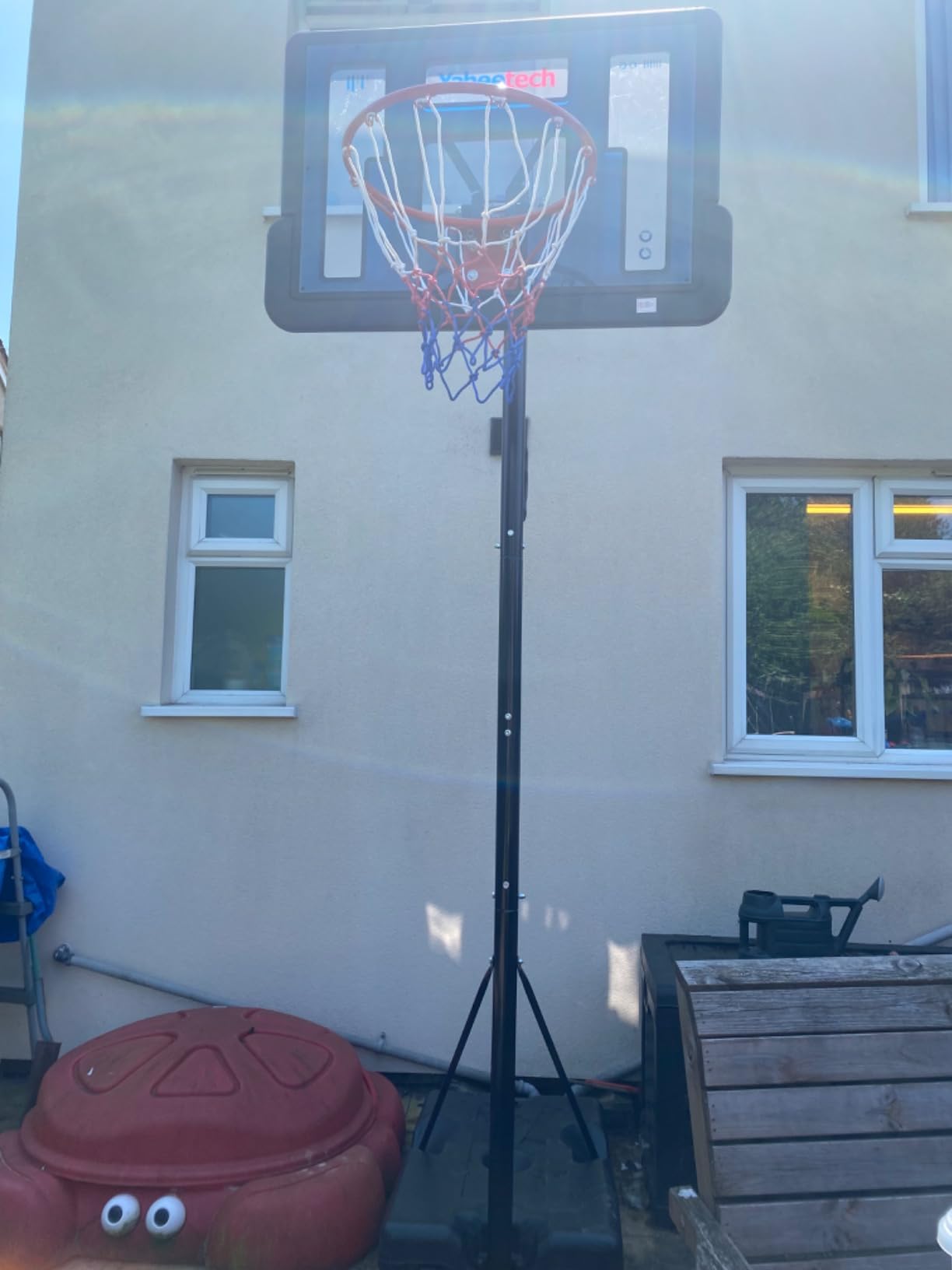 Yaheetech Basketball Hoop Stand Portable Basketball Net System Outdoor ...