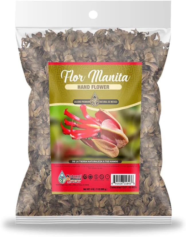Amazon.com : Flor de Manita Hand Flower Herb Herbal Tea 4 oz.-113g ...