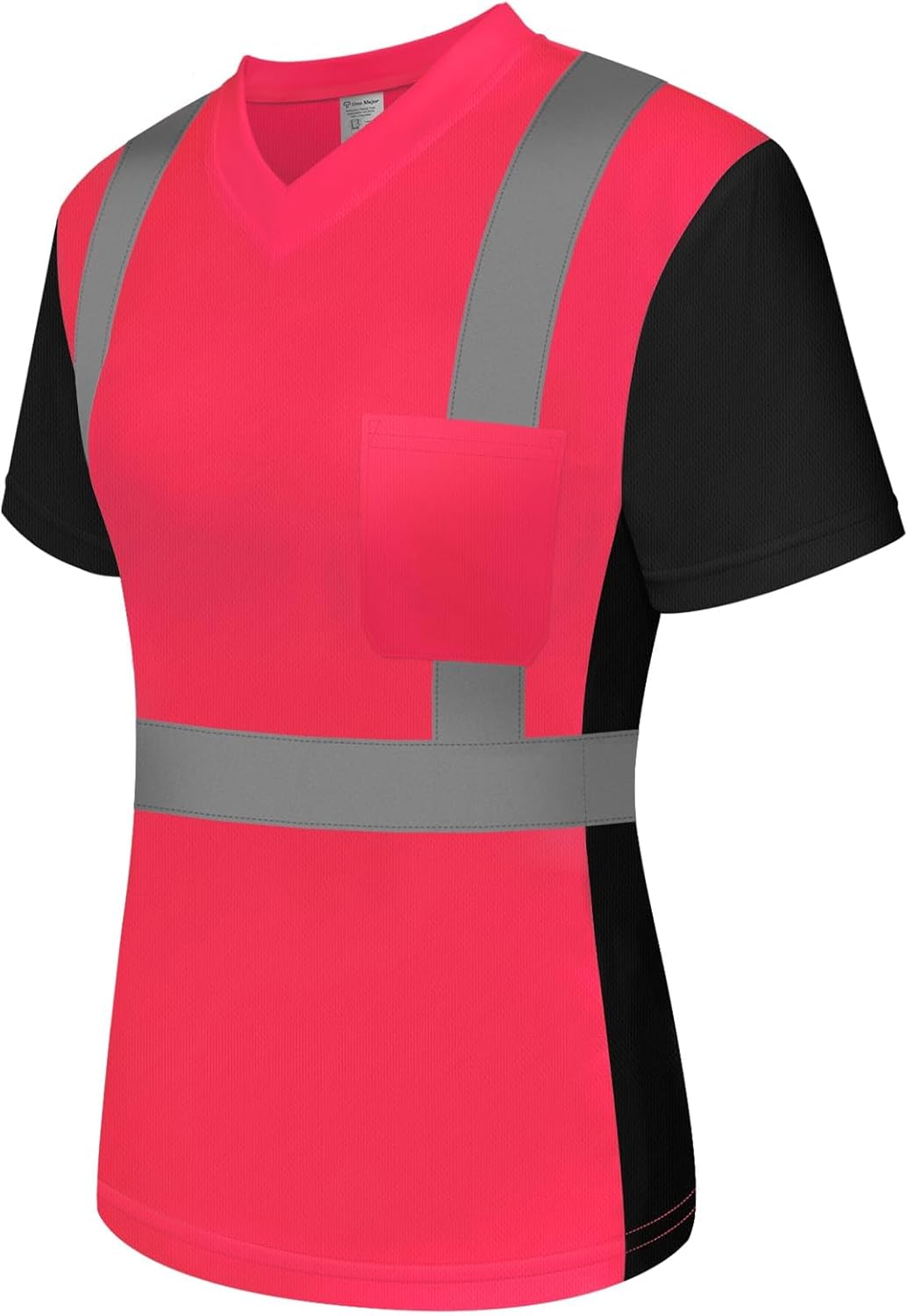Amazon.com: Uno Mejor Pink Hi Vis Shirts for Women Construction Class 3 High Visibility Shirts ...