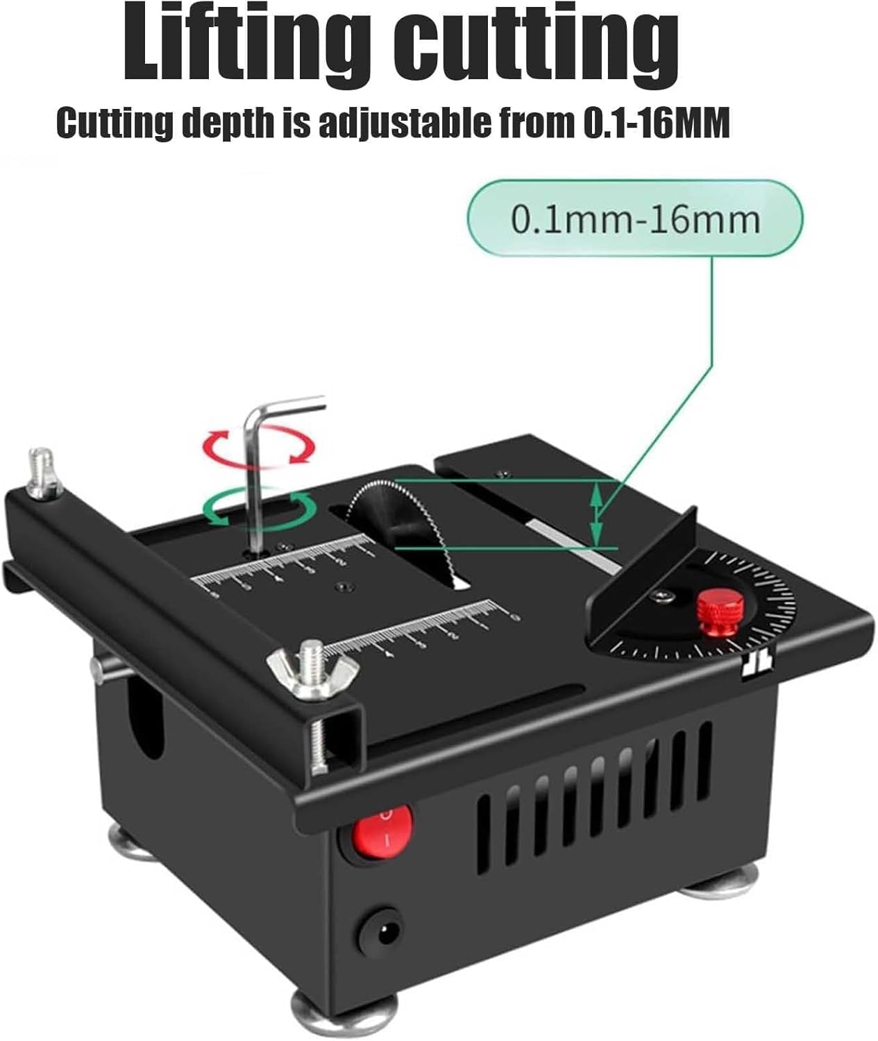 Electric Saw ONEVAN Cordless Table Saw, Mini Table Saw With 2 2000 MAh ...