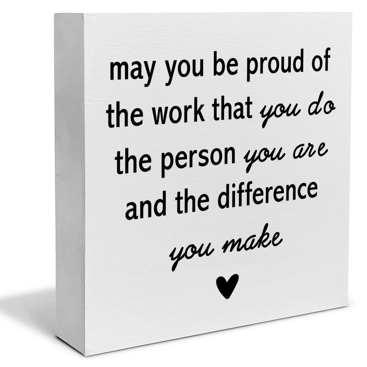 Amazon.com: May You Be Proud of the Work Decorative Wooden Box Sign ...