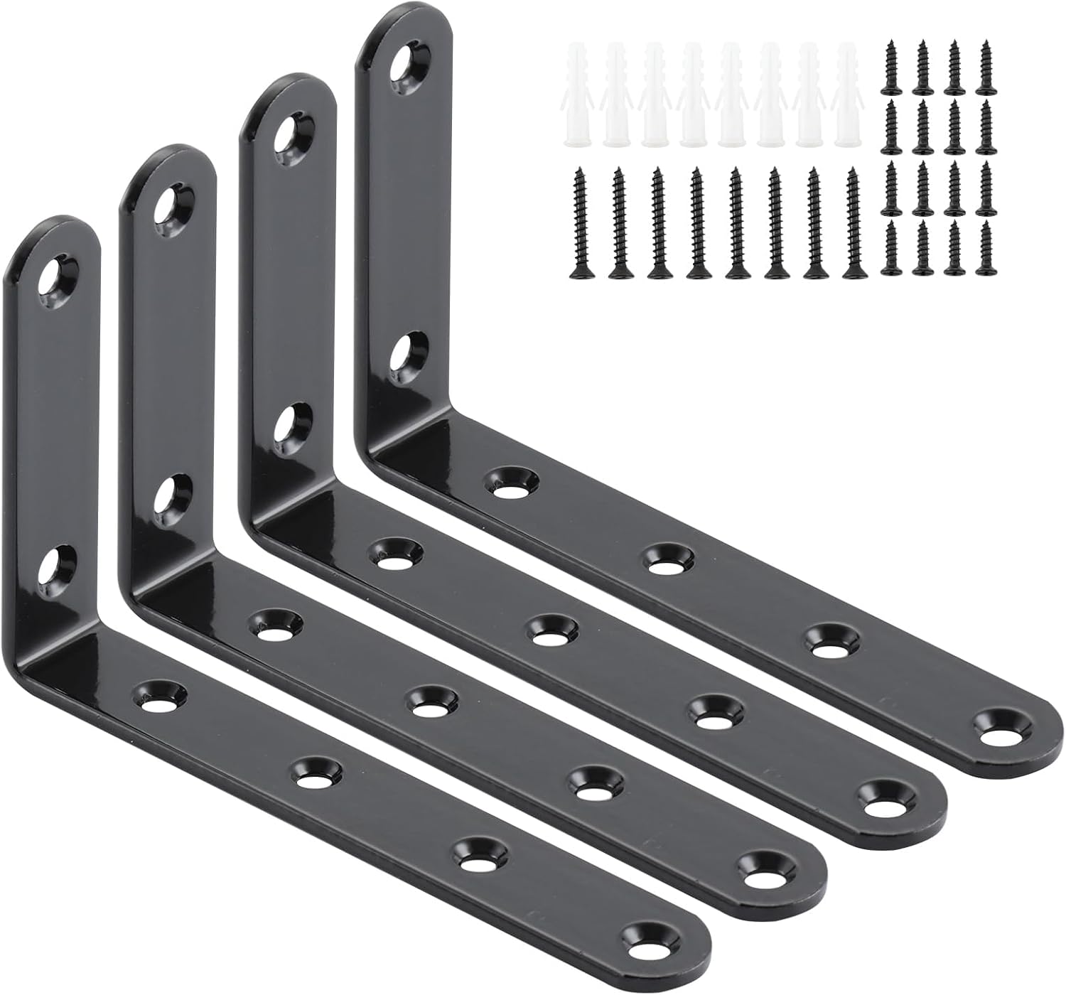 Amazon.com: HOME MASTER HARDWARE 5" x 3" Heavy Duty Corner Brace,4 Pcs ...