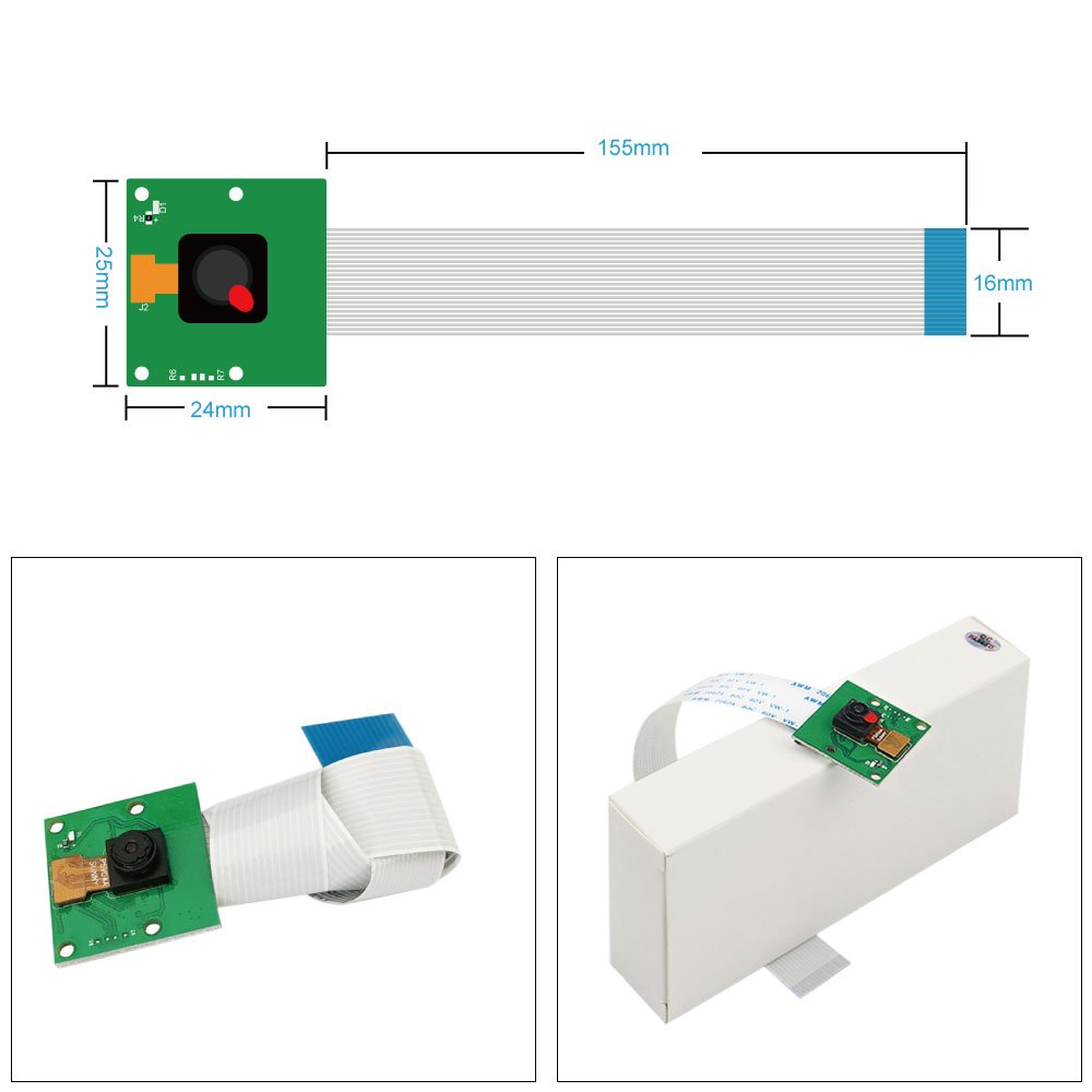 Snapklik.com : KEYESTUDIO 5 Megapixels 1080p Sensor OV5647 Camera Module