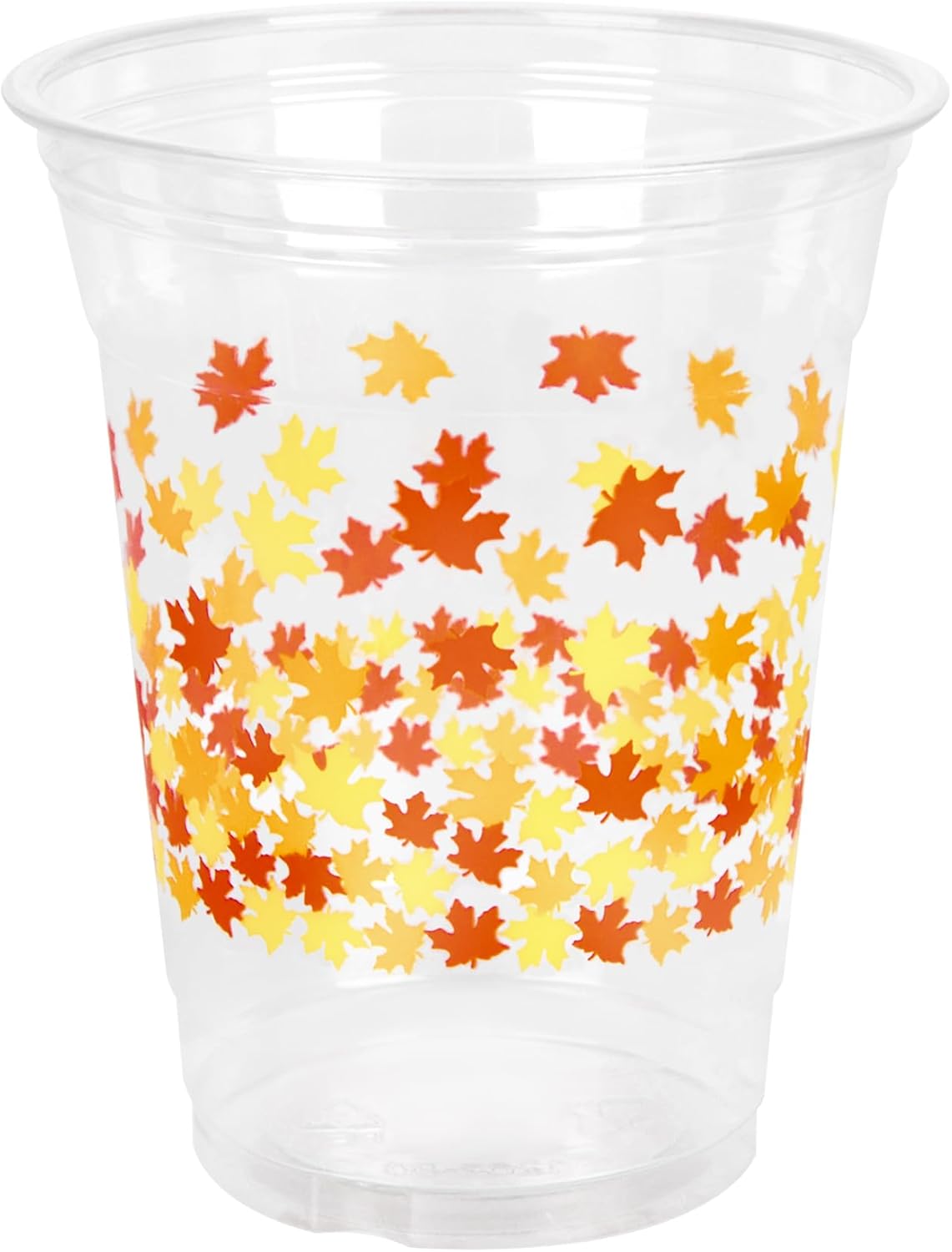 Amazon.com: Fall Plastic Cups Maple Leaves Party Cups Autumn Orange ...