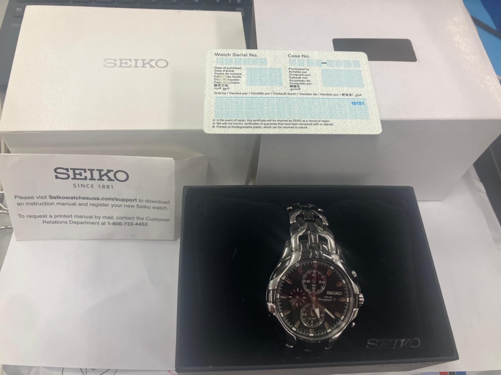 Amazon.co.jp: SEIKO[セイコー] MODEL NO.ssc139 Excelsior SOLAR Chronograph ...
