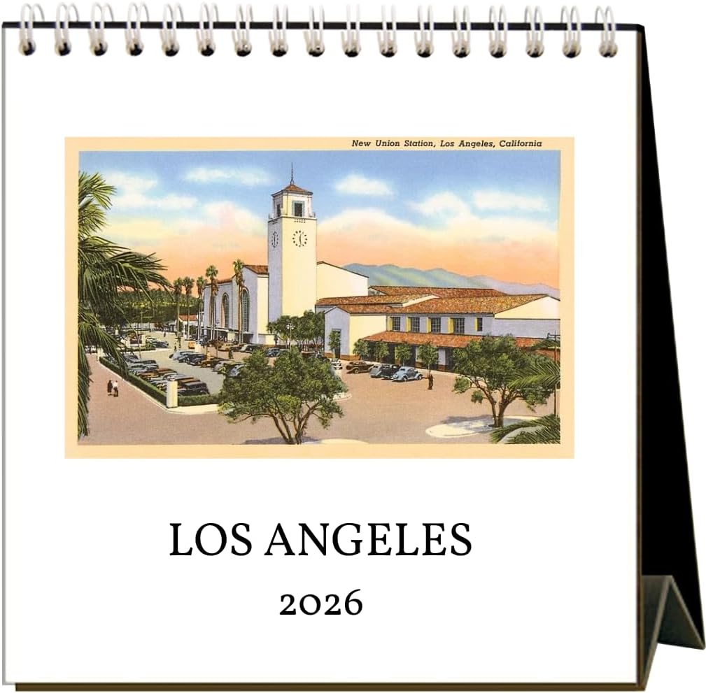 Los Angeles 2026 Desk Calendar
