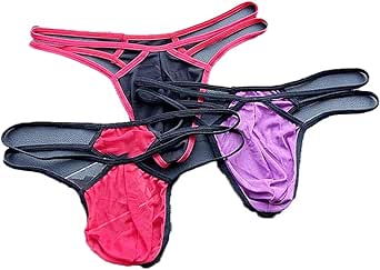 Faringoto Men's Thong G-String Jockstraps for Men Underwear Low Waist T ...