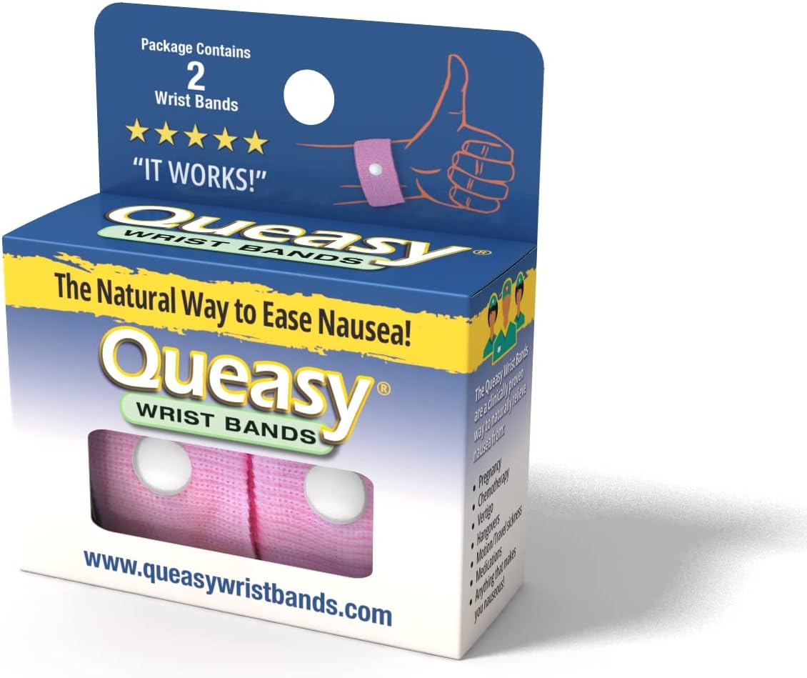 Amazon.com: Three Lollies Queasy Anti-Nausea Wristbands – Nausea ...