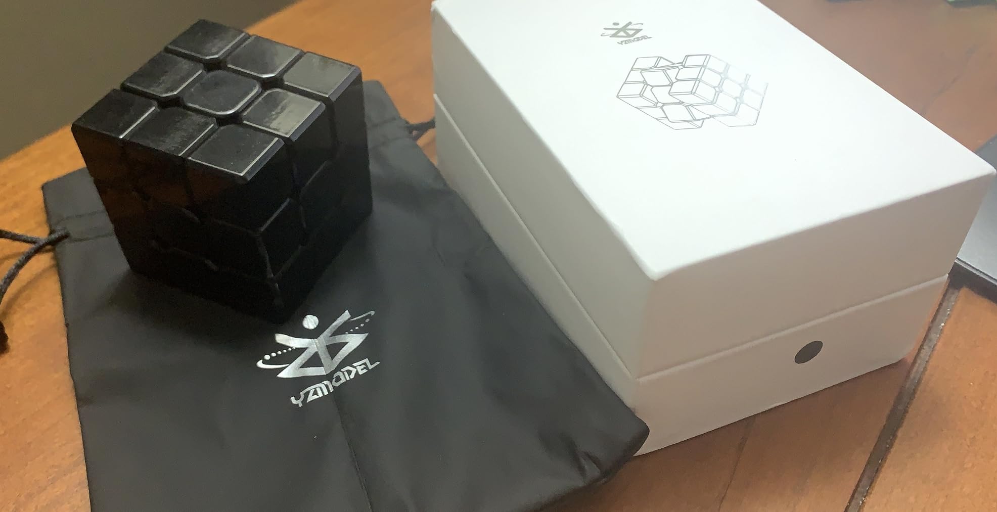 Amazon.com: HMANE 3x3 Metal Magic Cube Black Puzzle Cube Toy Gift for ...