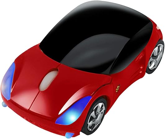 Amazon.com: CHUYI Small Cool Sports Car Shaped Wireless Mouse Mini ...