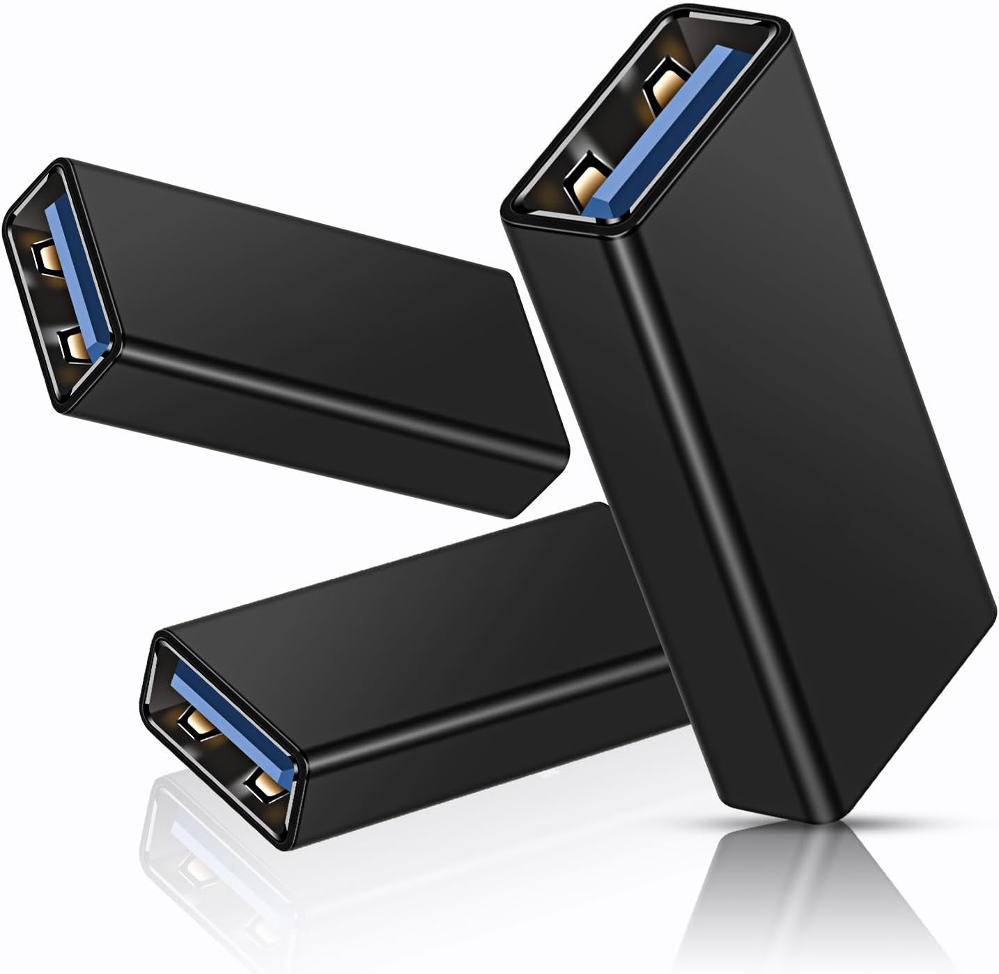 Basesailor USB Female to Female Adapter (3-Pack), USB 3.0 to Type A ...