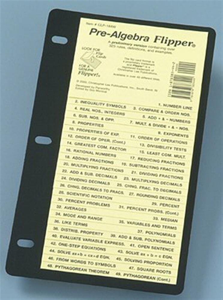 Pre-Algebra Flipper: OSI, Default availability:, Morrical, Guy: 9781878383440: Amazon.com: Books