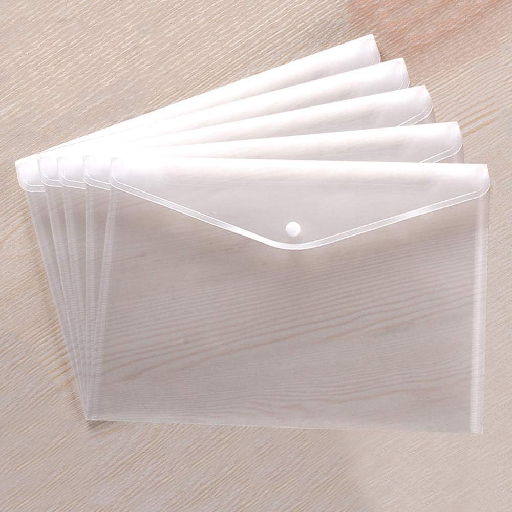 Amazon.com : Mr. Pen- Clear Plastic Envelopes, 4 Pack, A4, Letter Size, Plastic Envelopes with ...