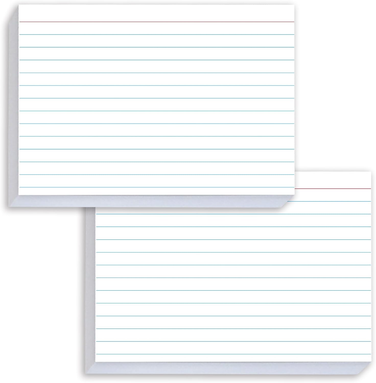 White Index Cards 5x7 Ruled, 50 Pcs File Note Cards, Lined Index Cards ...