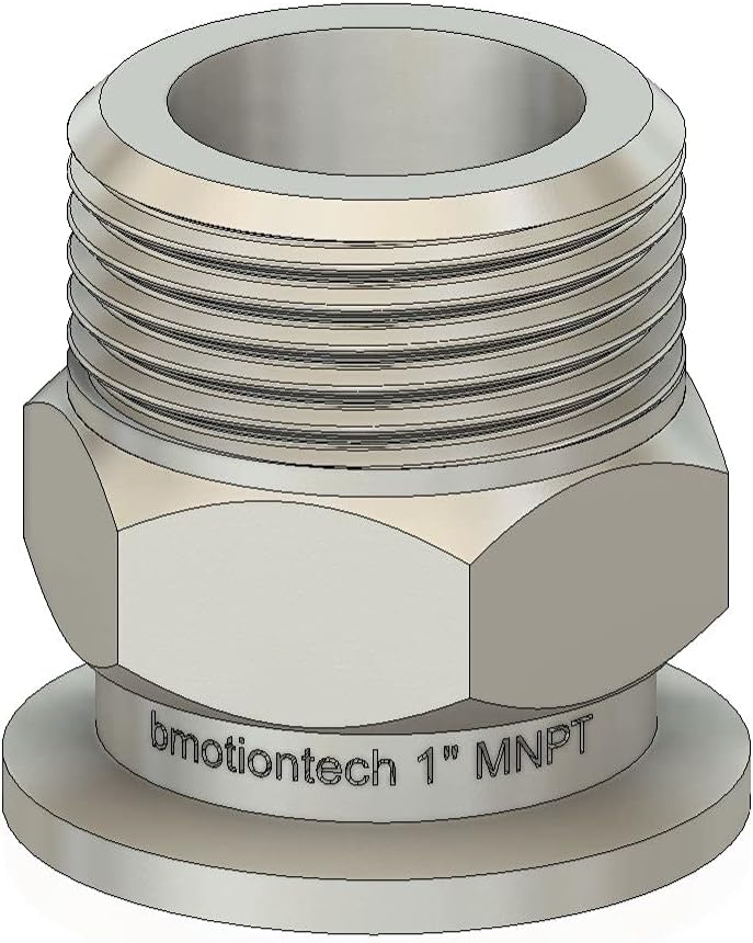Amazon.com: bmotiontech Male NPT to KF25 flange fitting (ISO-KF KF25 ...