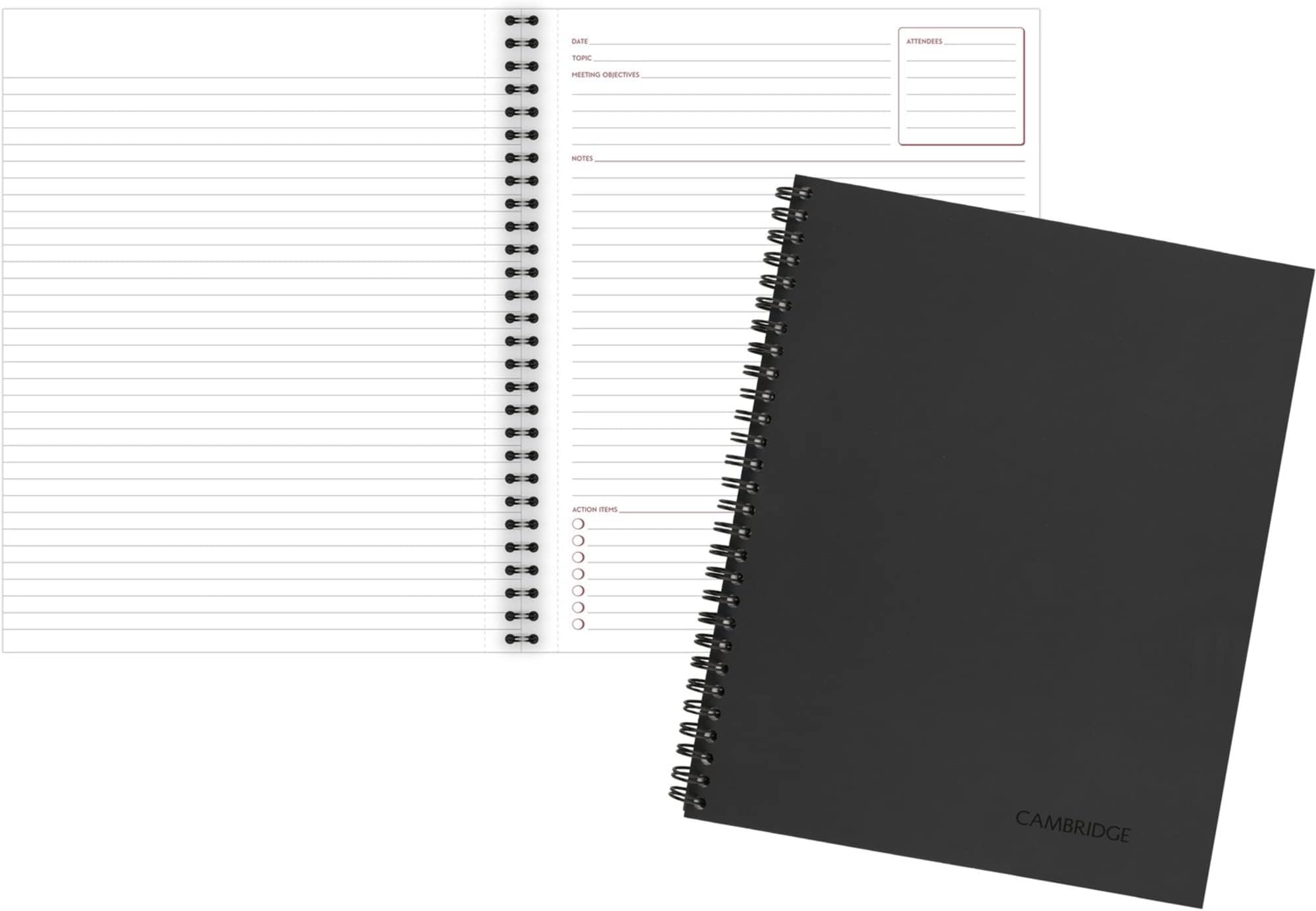 Amazon.com : Cambridge Notebook, Business Notebook, 8-1/2" x 11", 80 ...