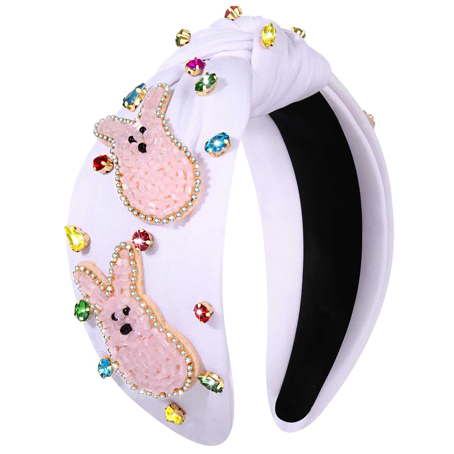 Amazon.com : CEALXHENY Easter Headbands for Women Beaded Carrot Rabbit ...