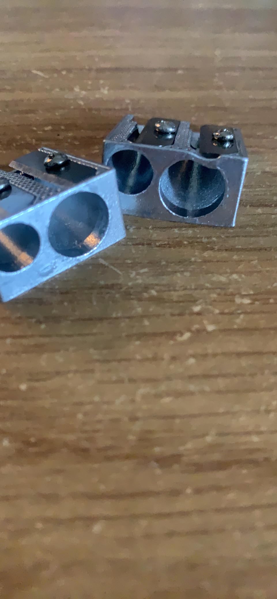 Metal Pencil Sharpeners with 2 Holes, 2PCS Metal Sharpener Pencil ...