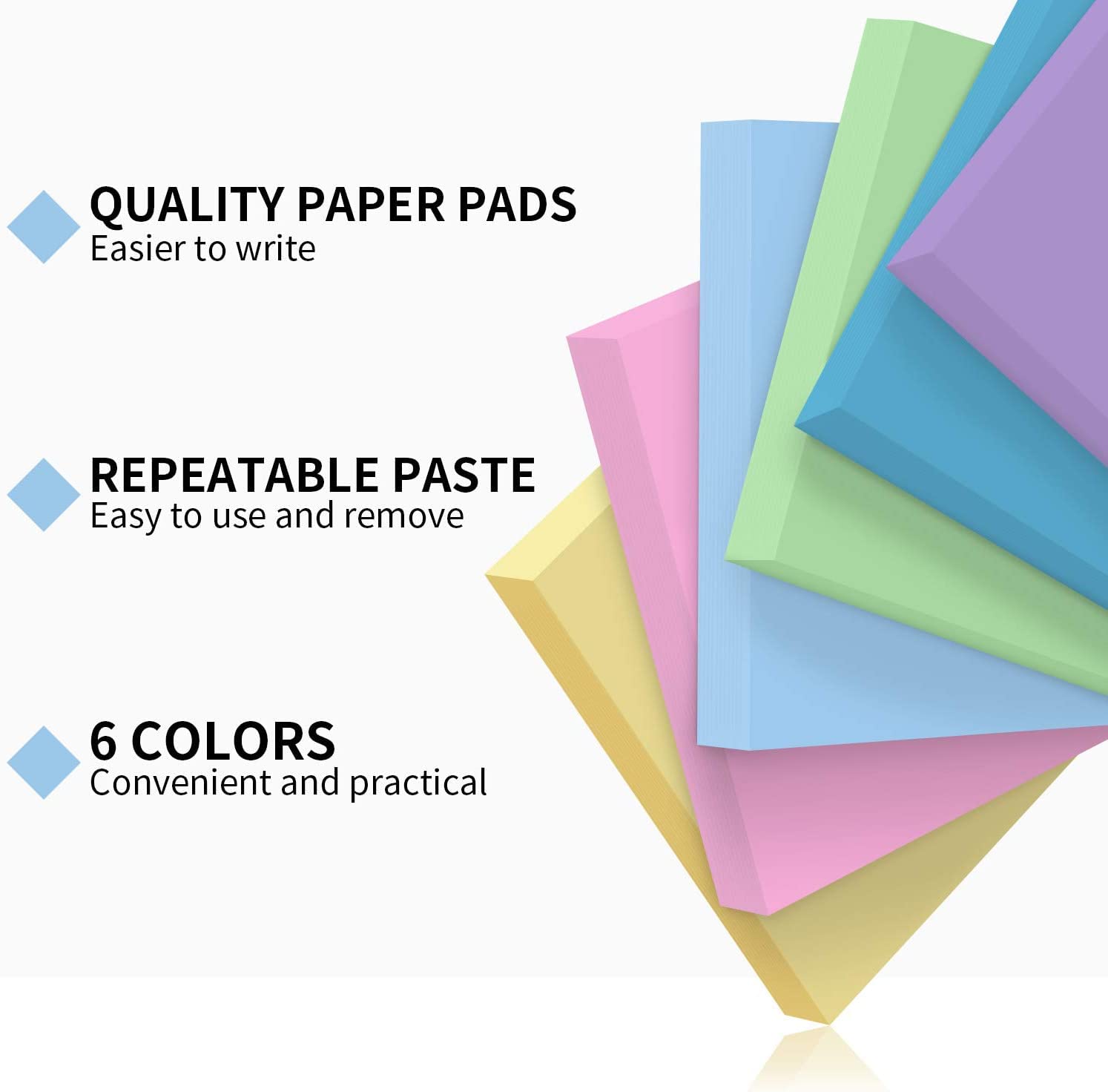 Snapklik.com : MyLifeUNIT Sticky Notes 3x3, Bulk Pack 108 Note Pads ...