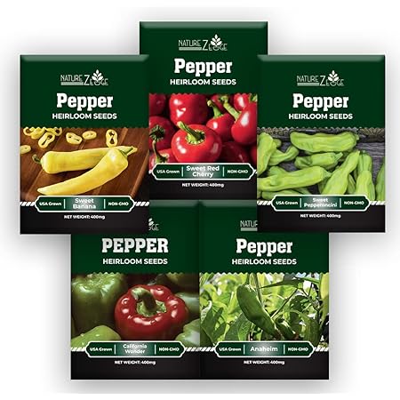 Amazon.com : Sweet Pepper Seeds for Planting, Sweet Banana Pepper Seeds ...