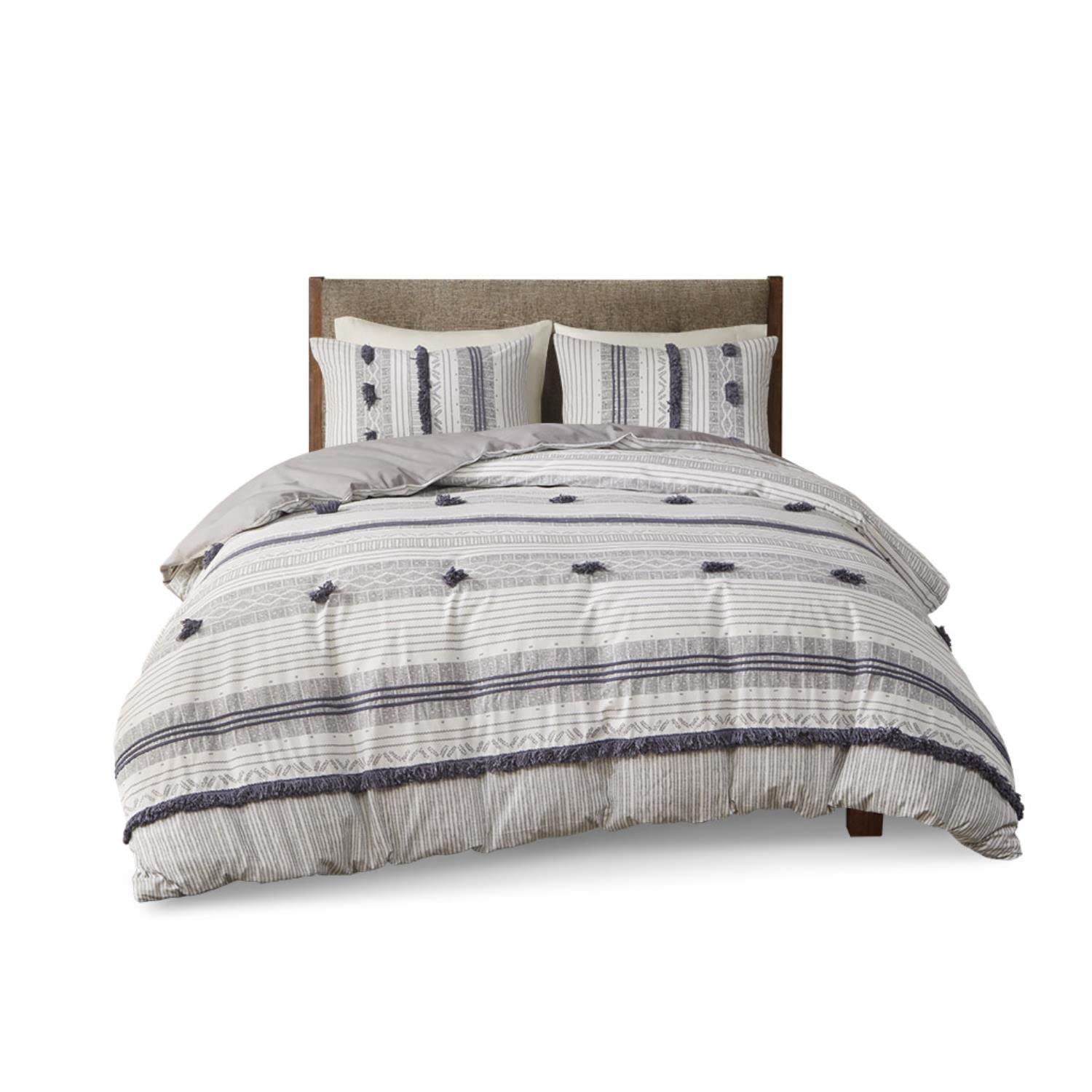 INK+IVY Cody Cotton Comforter Set, Geometric Transitional Design with ...