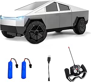 Amazon.com: Suvabe Auto a control remoto, auto de juguete Cybertruck ...