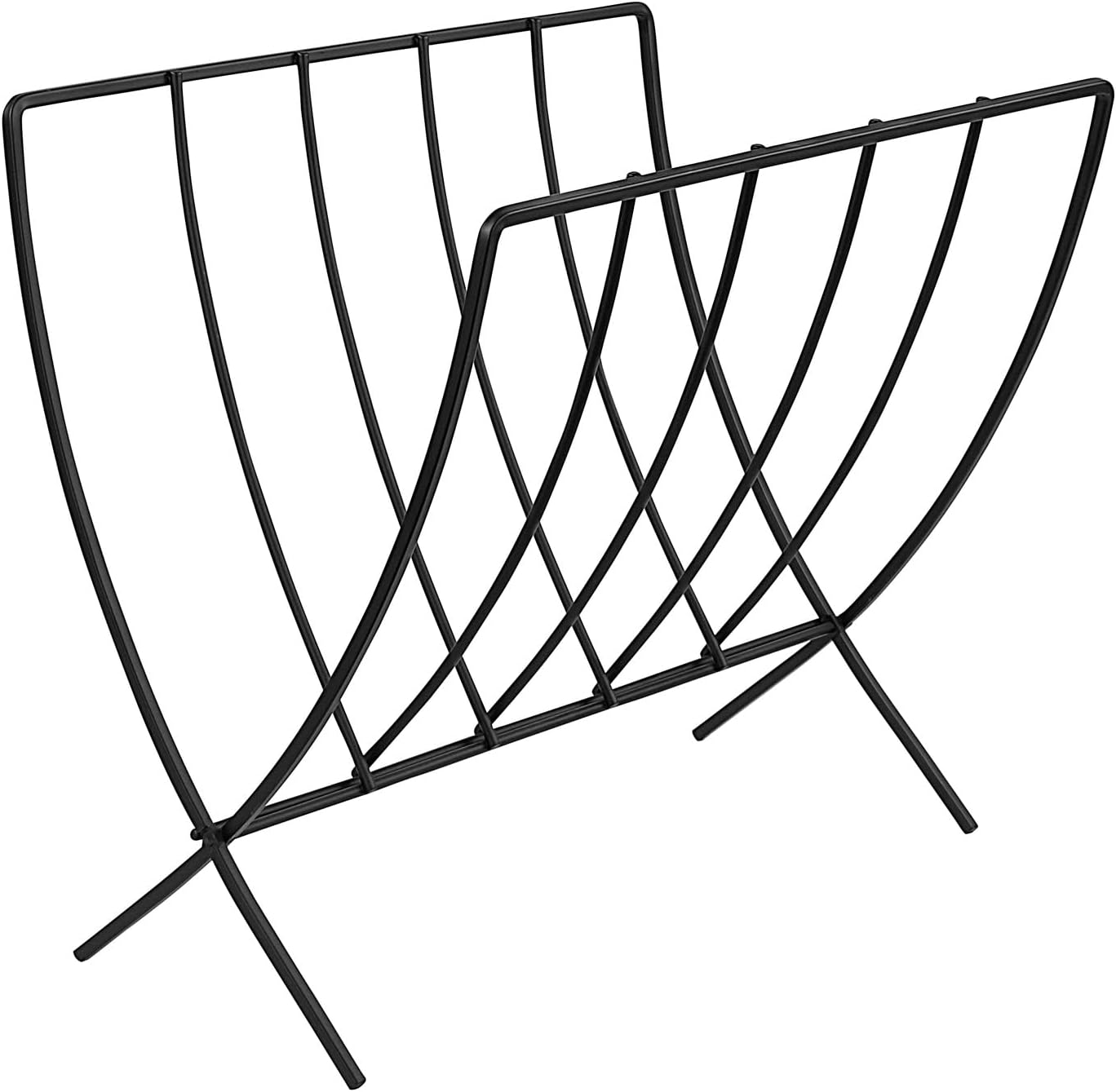 Amazon.com: Spectrum Seville Magazine Rack (Black) - Standing Wire ...