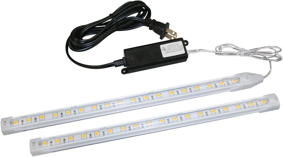 Amazon.com: Liteline LEDSTR2K-WW LED Strip Two-Light Kit, 12V, Warm ...