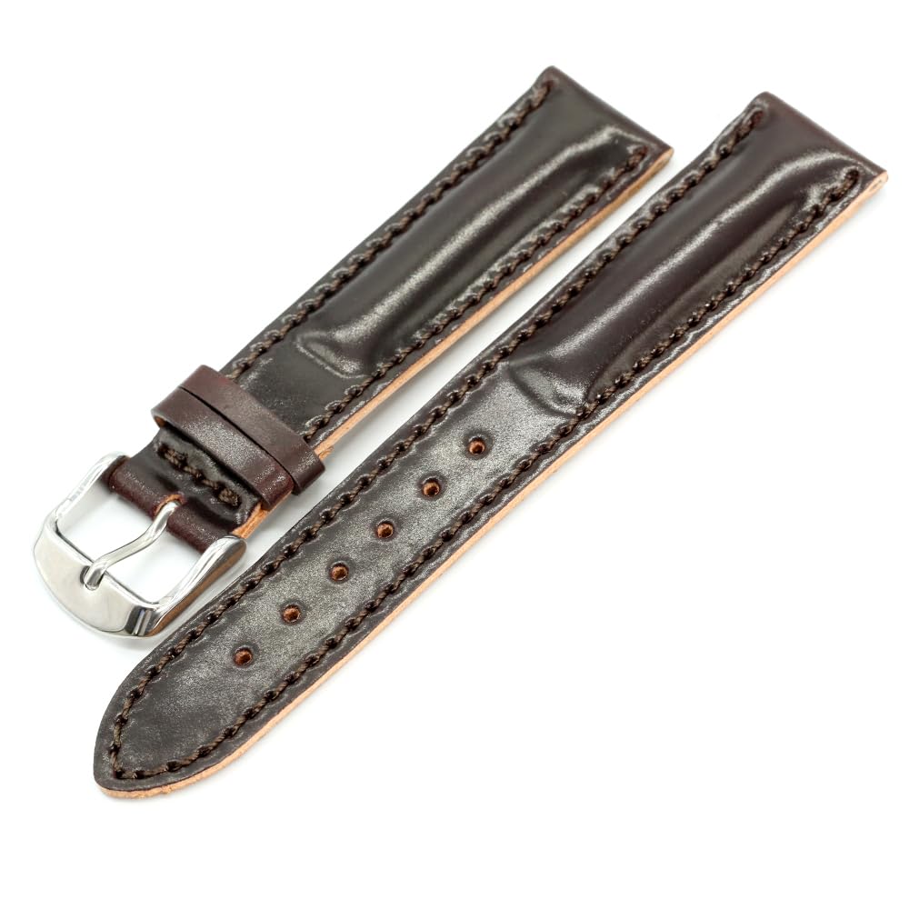 Amazon.co.jp: FLUCO・フルーコ 時計ベルト Horween Shell Cordovan ホーウィン シェル・コードバン ...