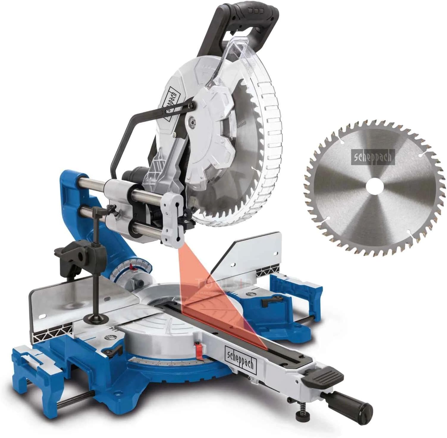 Scheppach Scie à Onglet Radiale HM305SL | 2000W | Hauteur & Largeur de ...