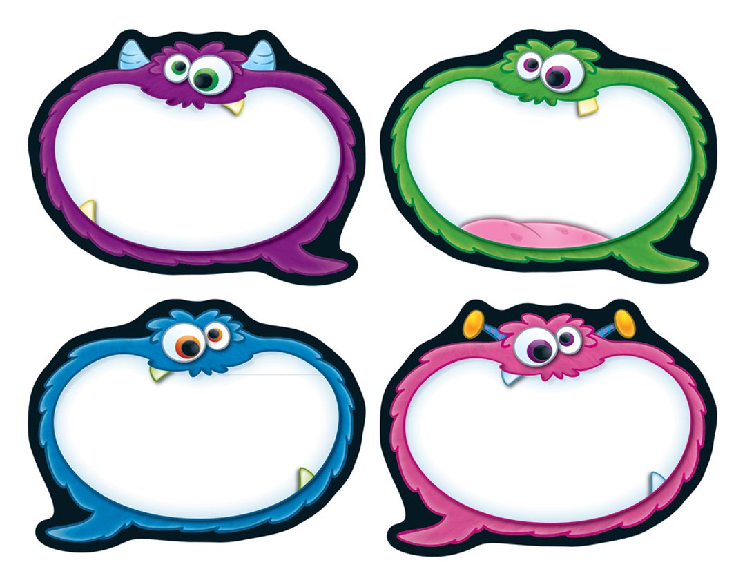 Monster Speech Bubbles Cut-Outs: Amazon.co.uk: Carson-Dellosa ...