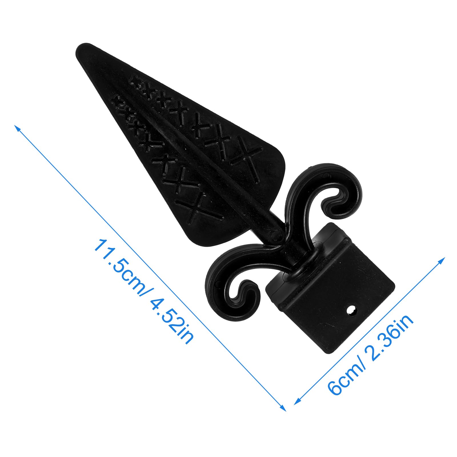 Plastic Finials For A Halloween Fence How To: Faux Wrought Iron Fence