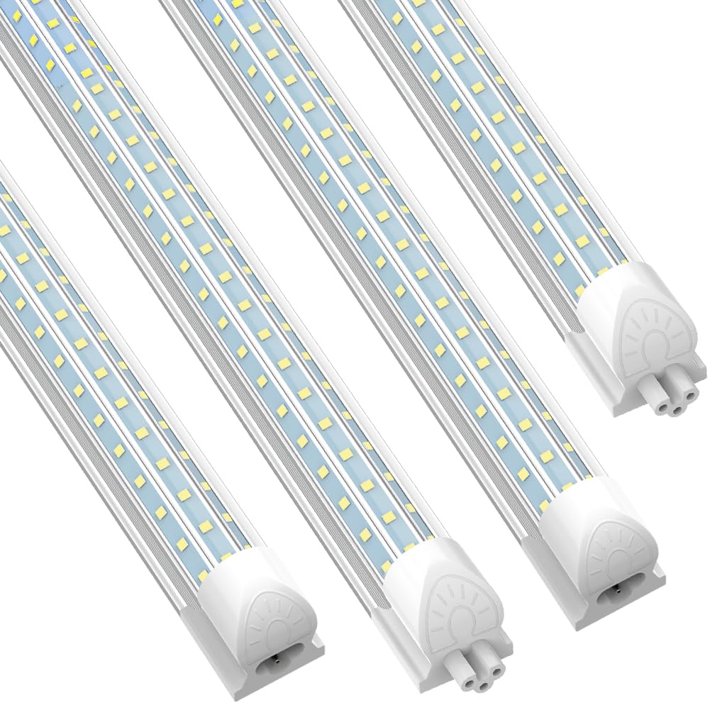 Snapklik.com : 6FT LED Shop Light, D-Shape 72W 9360LM 6000K Cool White ...