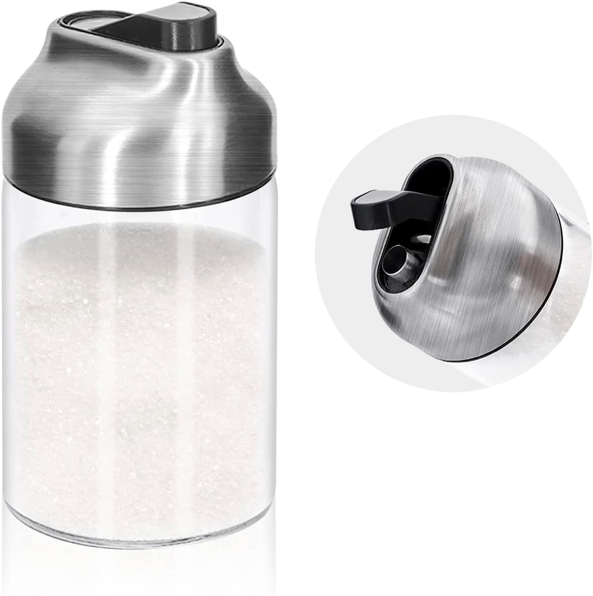 Amazon.com | KitchenCraft Cafe Sugar Dispenser, Retro Style, Glass, 7 x ...
