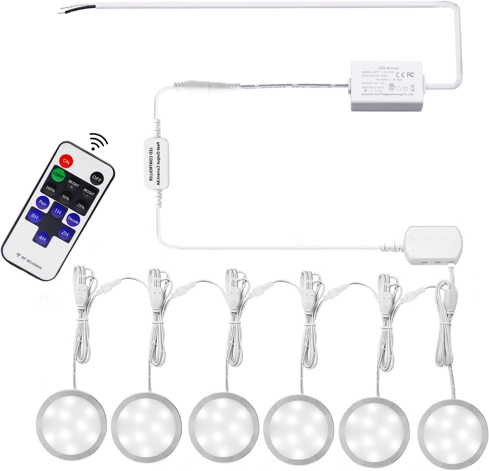 AIBOO Linkable Under Cabinet LED Lighting Hard Wire 12V Slim Aluminum ...