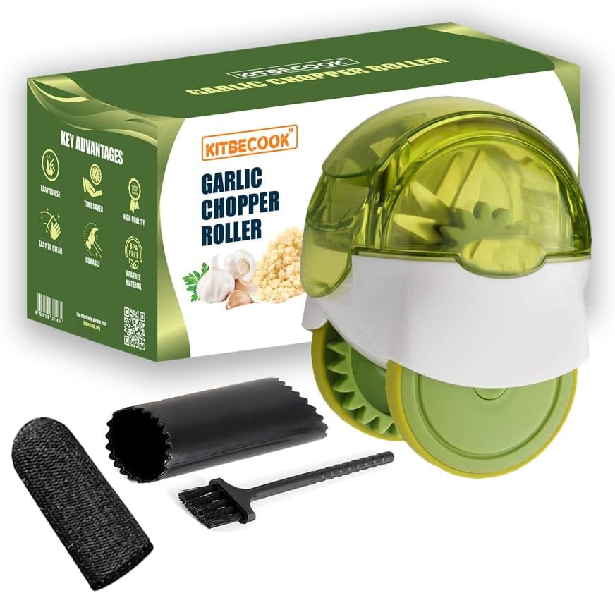 Amazon.com: Chef'n 102-663-011 GarlicZoom Garlic Chopper, XL, Green ...