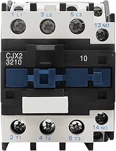 Amazon.co.jp: AC Contactor CJX2-3210 AC Contactor Switch 32A Magnetic Contactor LC1-D3210 AC220V ...