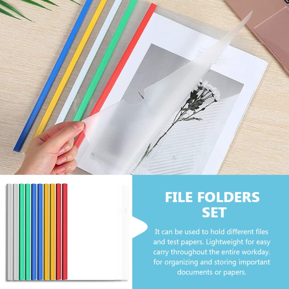 Plastic File Double A L Shaped Clear File, A4, 12pcs/pack | Dubai