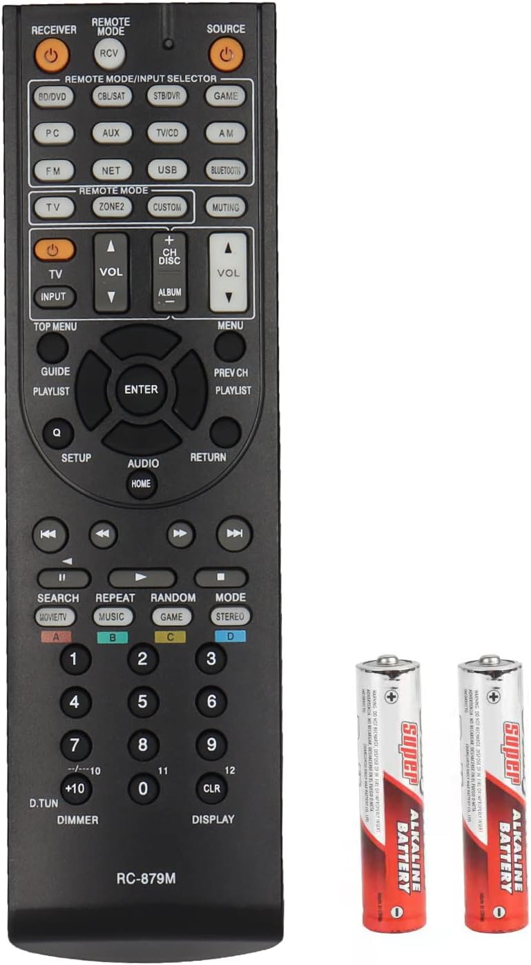 Amazon.com: RC-879M RC879M Remote Control Compatible with Onkyo AV ...