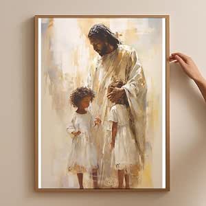 Amazon.com: Christ Thumbprint Black White Print Christian Fingerprint ...