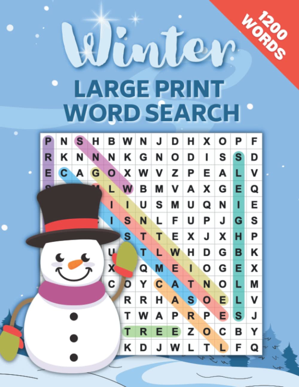 Large Print Winter Word Search for Adults: Over 80 Large Print Word ...