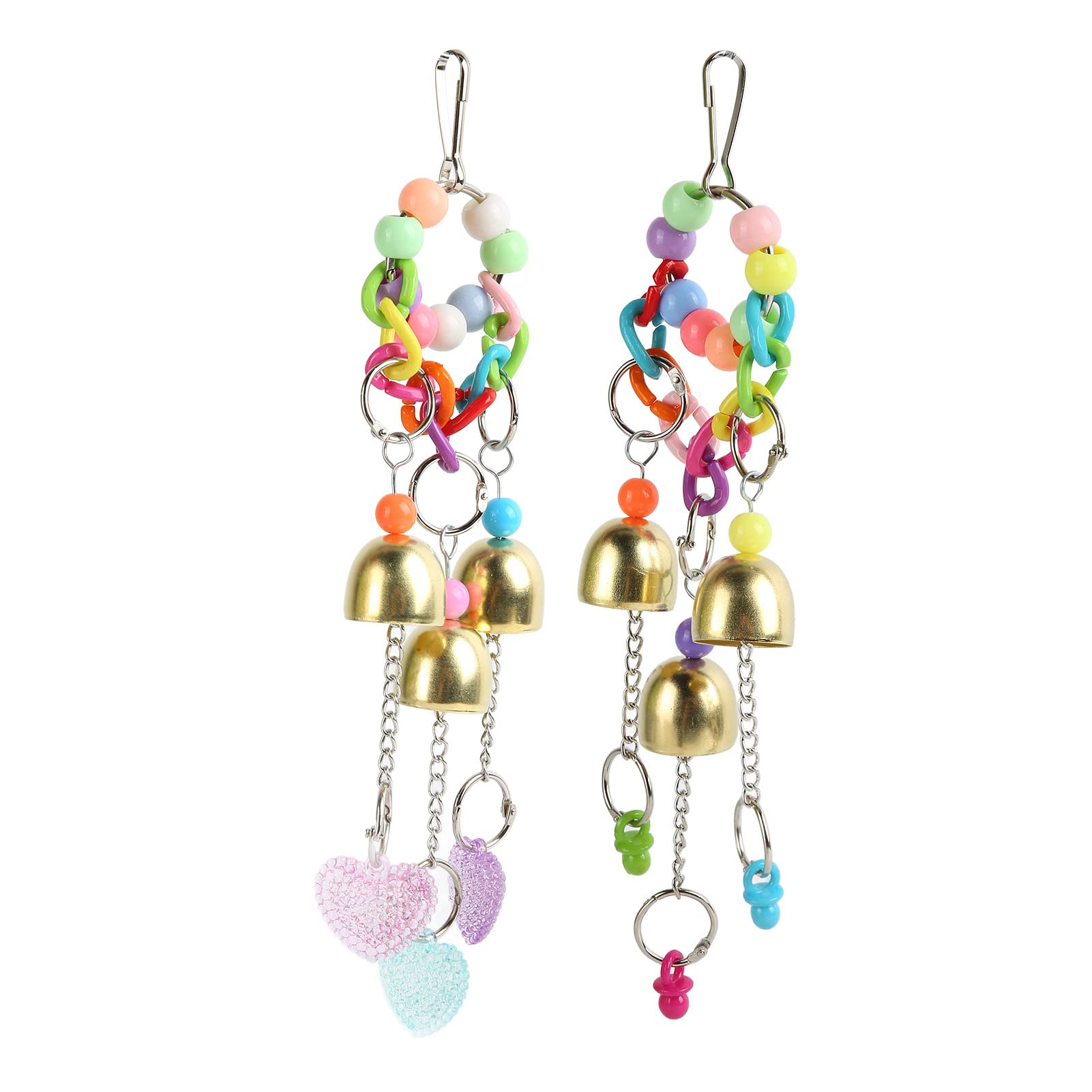 Bird Bells Toy,Love Funny Parrot Bell Toy Bite Parrot Bell Toy for Pet ...