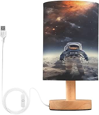 UMIRIKO Table Lamp LED Astronaut Planet Desk Night Light Lamp Design ...