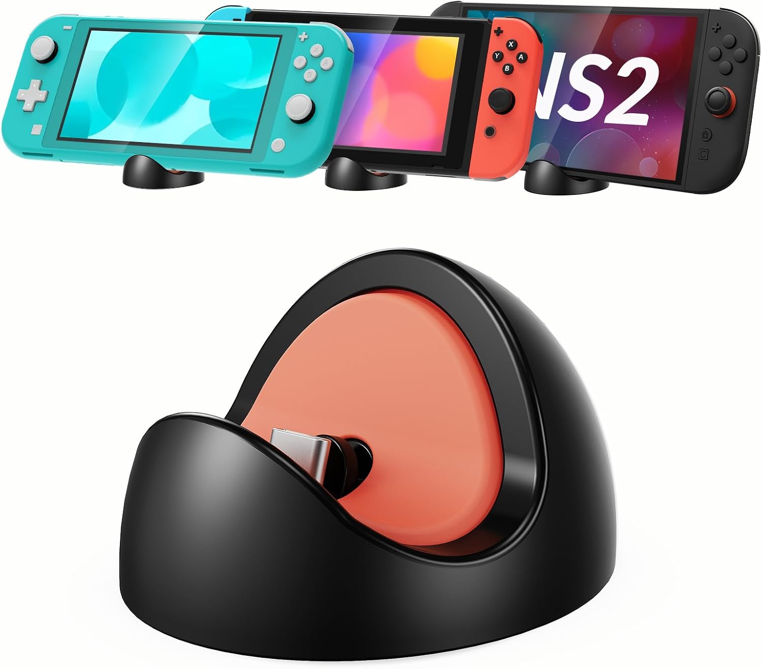 Switch Charging Dock for Nintendo Switch 2 (2025) or 1/Lite/OLED ...
